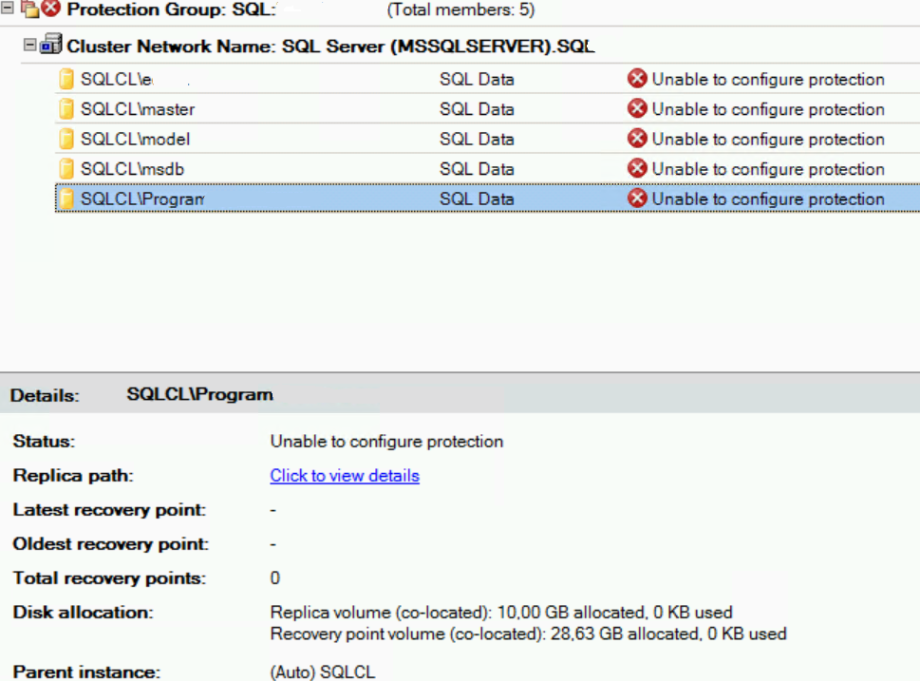 DPM 2012 R2: Unable to configure protection (SQL) | IT Blog
