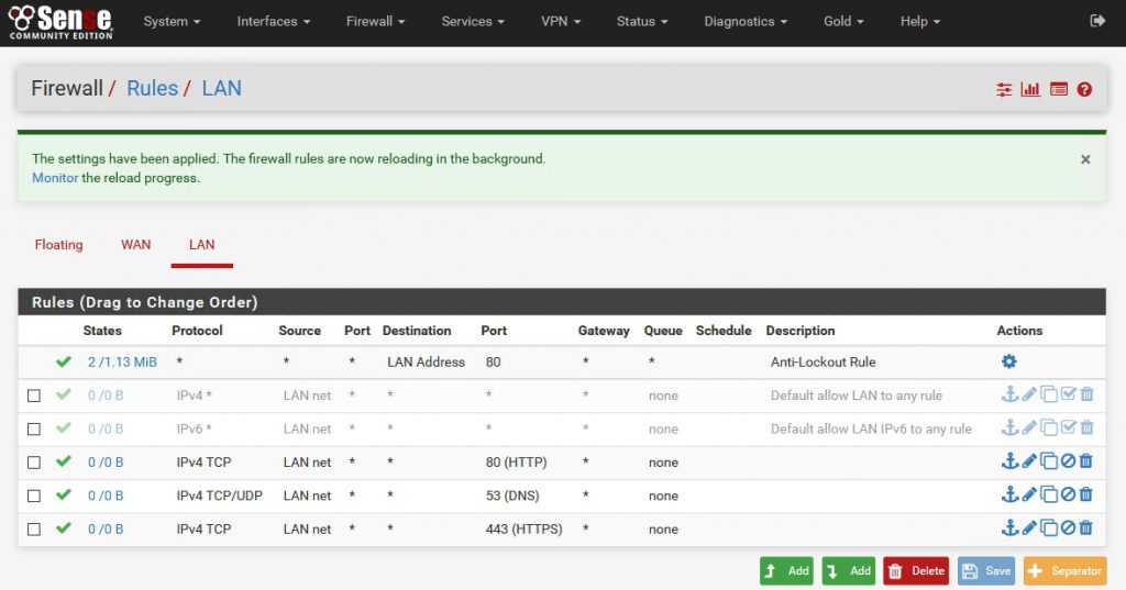 How to define firewall rules on pFSense | IT Blog