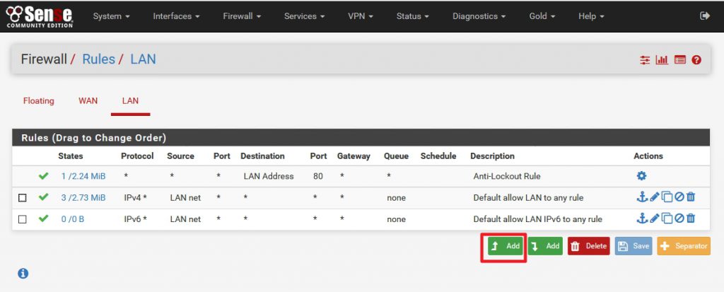 How to define firewall rules on pFSense | IT Blog