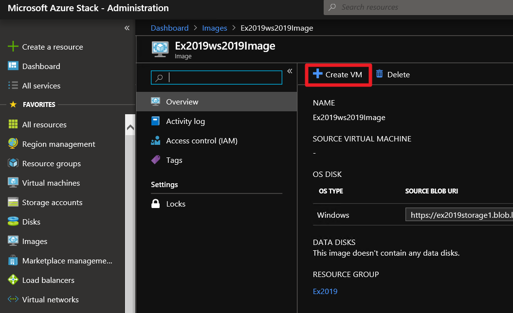 Create A Vm In Azure Stack Asdk From Uploaded Vhd It Blog