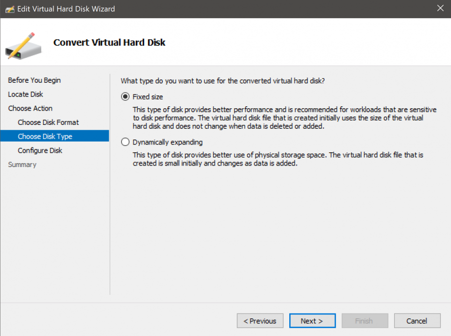 Convert Hyper-V VHDX to VHD | IT Blog