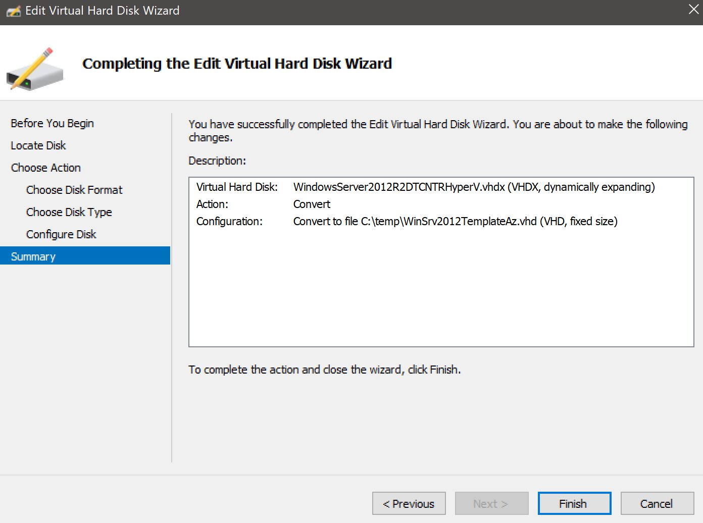 Convert Hyper-V VHDX to VHD | IT Blog Convert Hyper-V VHDX to VHD | IT Blog