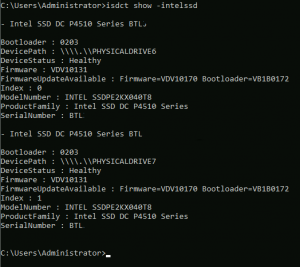 How to update firmware on Intel Enterprise SSDs | IT Blog
