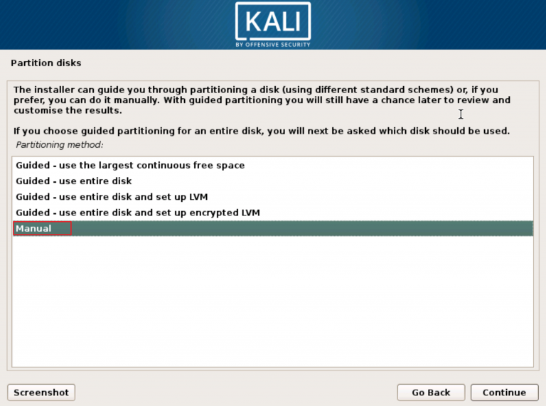 How to Manually Partition and Encrypt (Kali) Linux | IT Blog