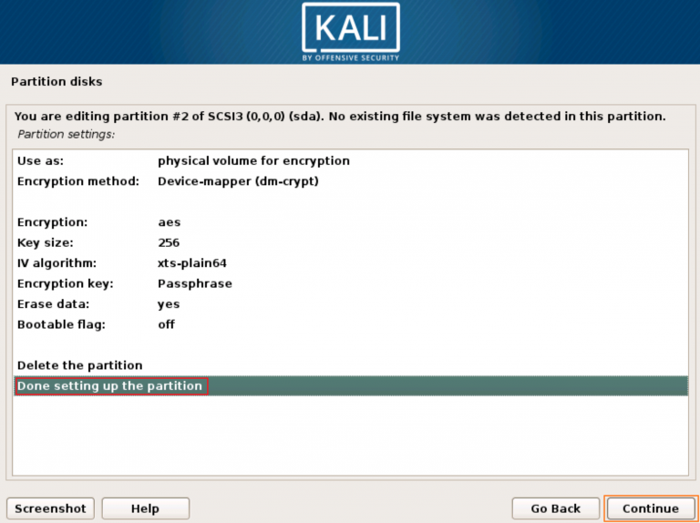 How To Manually Partition And Encrypt Kali Linux It Blog