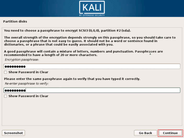 How To Manually Partition And Encrypt Kali Linux It Blog