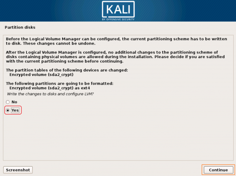 How to Manually Partition and Encrypt (Kali) Linux | IT Blog