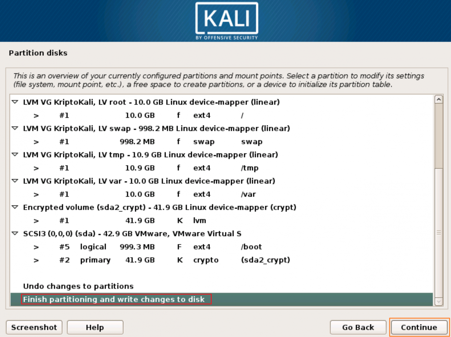 How to Manually Partition and Encrypt (Kali) Linux | IT Blog