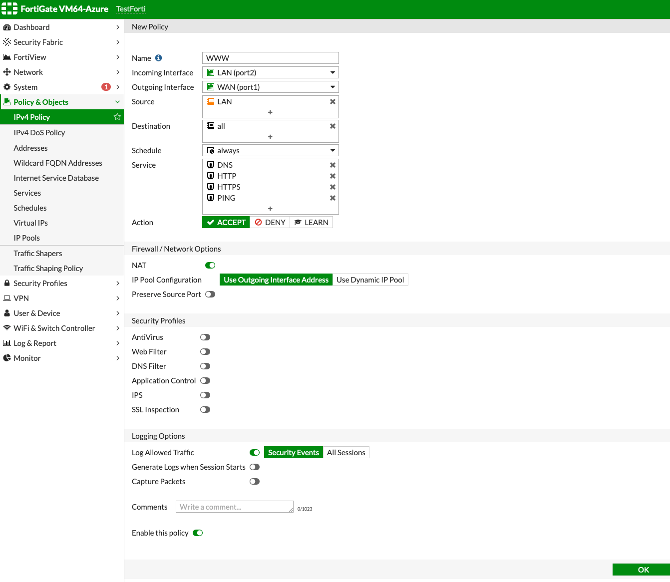 How to install and configure Fortigate VM on Azure Stack | IT Blog
