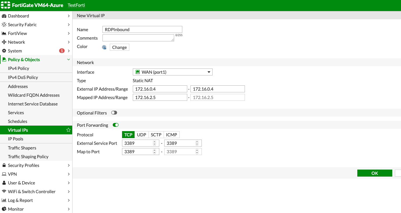 How to Access VMs behind Fortigate in Azure Stack? | IT Blog