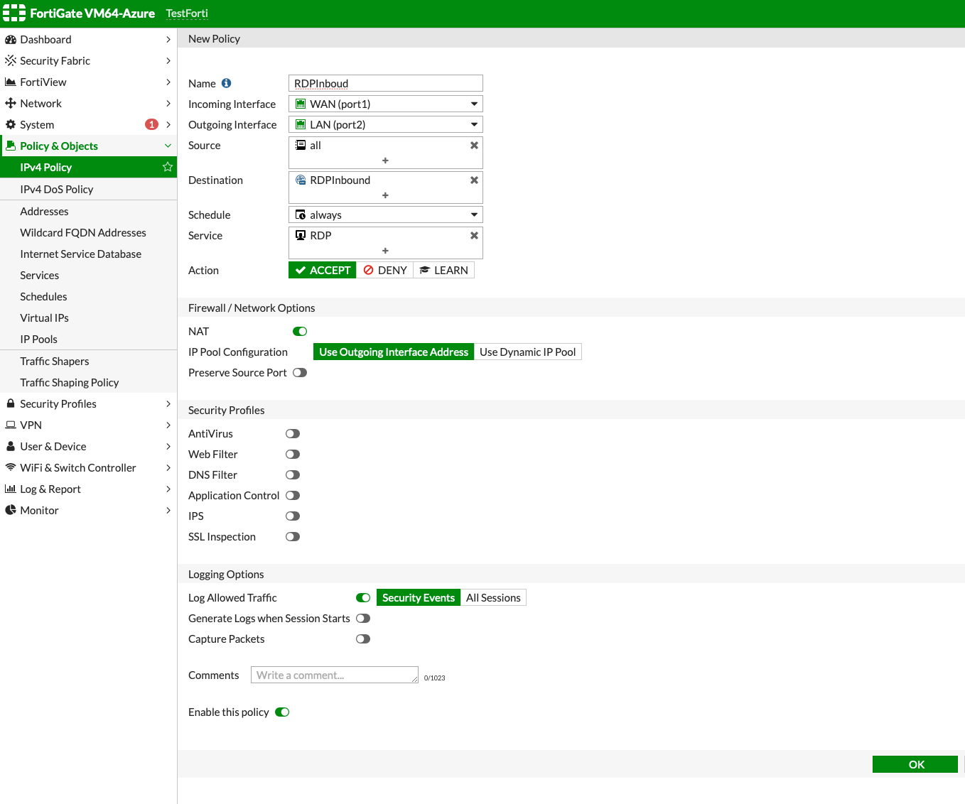 How to Access VMs behind Fortigate in Azure Stack? | IT Blog