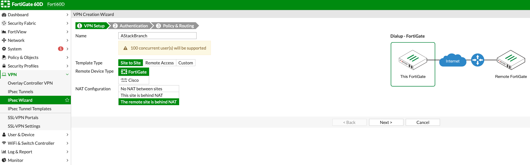 How to create Site to Site VPN in Azure Stack (with Fortigate) | IT Blog