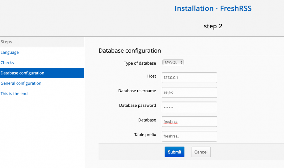 Install Fresh RSS on CentOS / RHEL | IT Blog