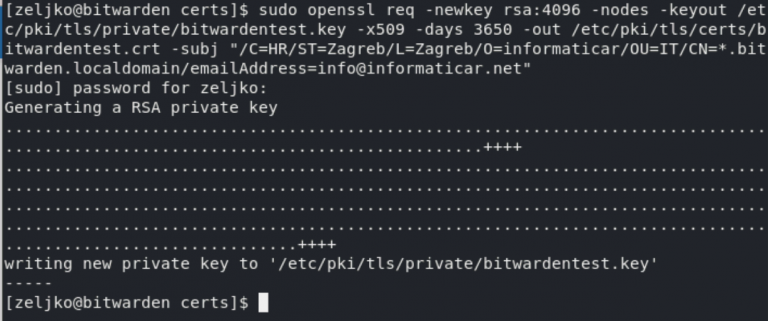 Create Self Signed Certificate on CentOS/RHEL 8 | IT Blog Create Self Signed Certificate on CentOS/RHEL 8 | IT Blog