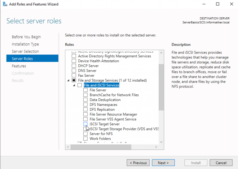 Server Basics 11: Create Shared Storage in Windows Server (iSCSI Target ...