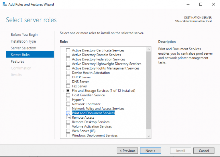 Server Basics 13: Create Print Server | IT Blog