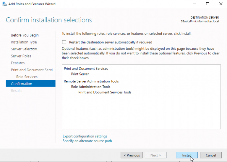 Server Basics 13: Create Print Server | IT Blog