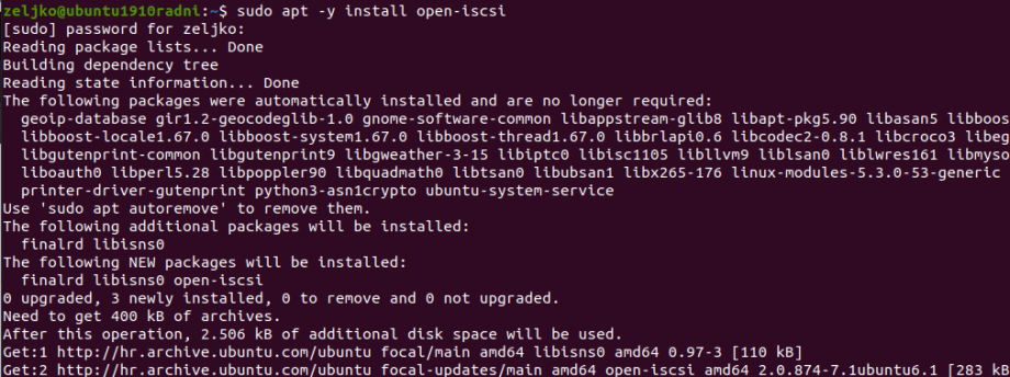 Ubuntu 20.04 – How to setup iSCSI initiator | IT Blog