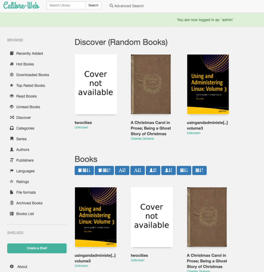 Add Calibre-web to your ebook server | IT Blog