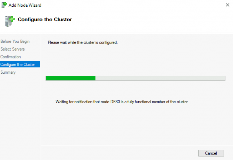 Add a new node to Windows Server Failover Cluster | IT Blog