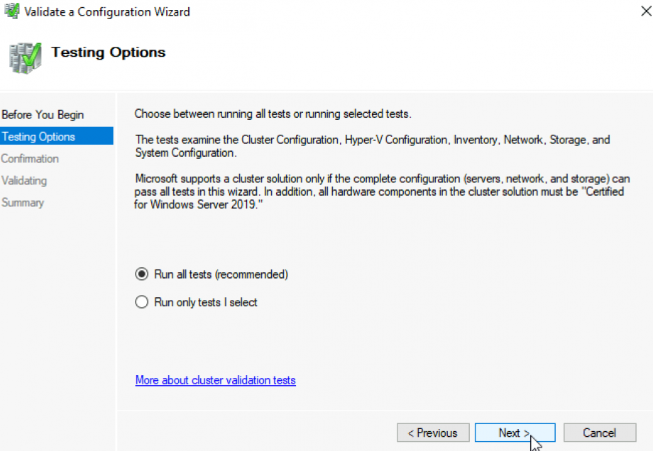 Add a new node to Windows Server Failover Cluster | IT Blog
