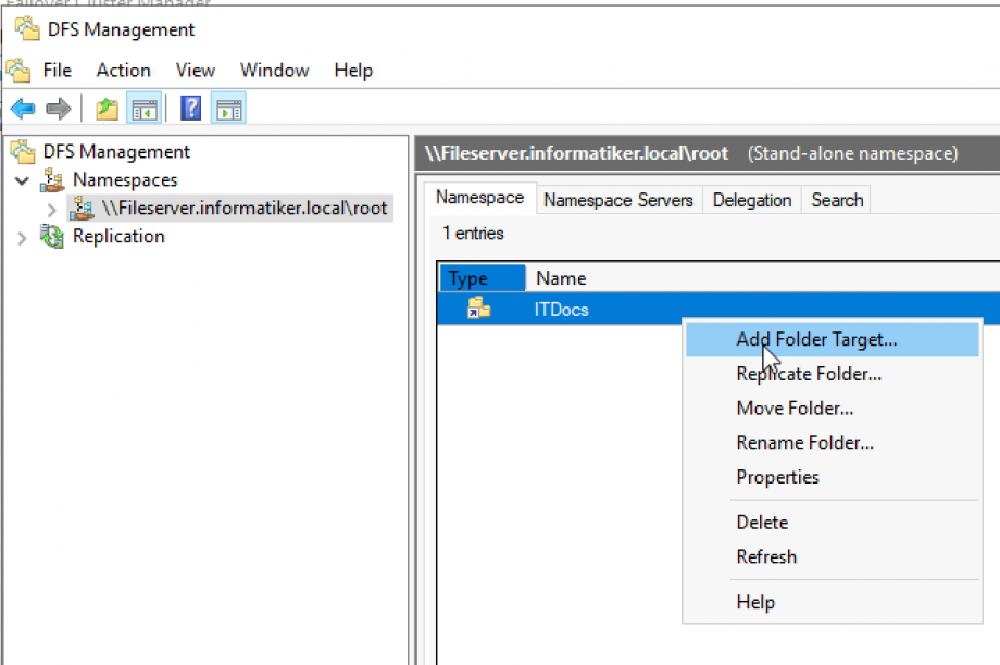 How To Create File Share Cluster Dfs On Windows Server It Blog