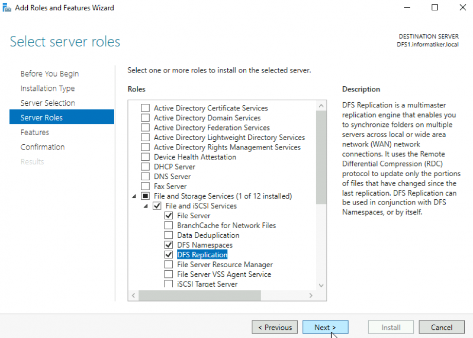 How to create File Share cluster (DFS) on Windows Server | IT Blog