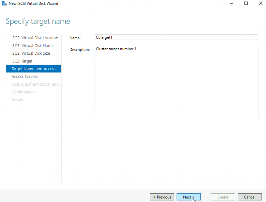 Create ISCSI Target cluster on Windows Server 2019 | IT Blog