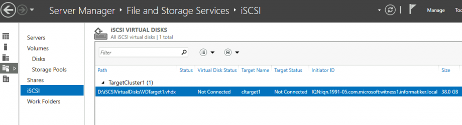 Create ISCSI Target cluster on Windows Server 2019 | IT Blog