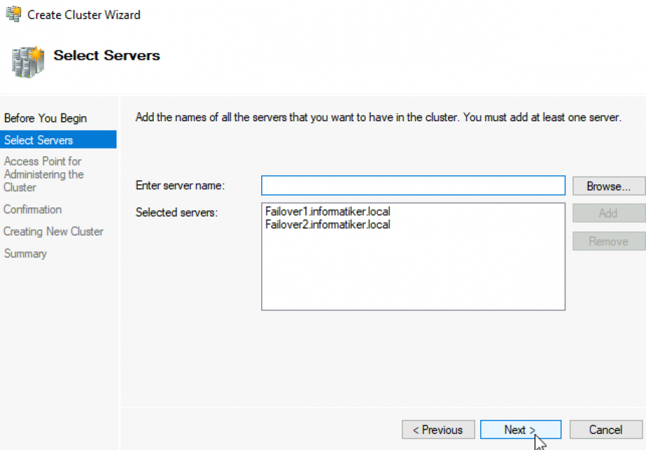 Create Failover Cluster in Windows Server 2019 | IT Blog