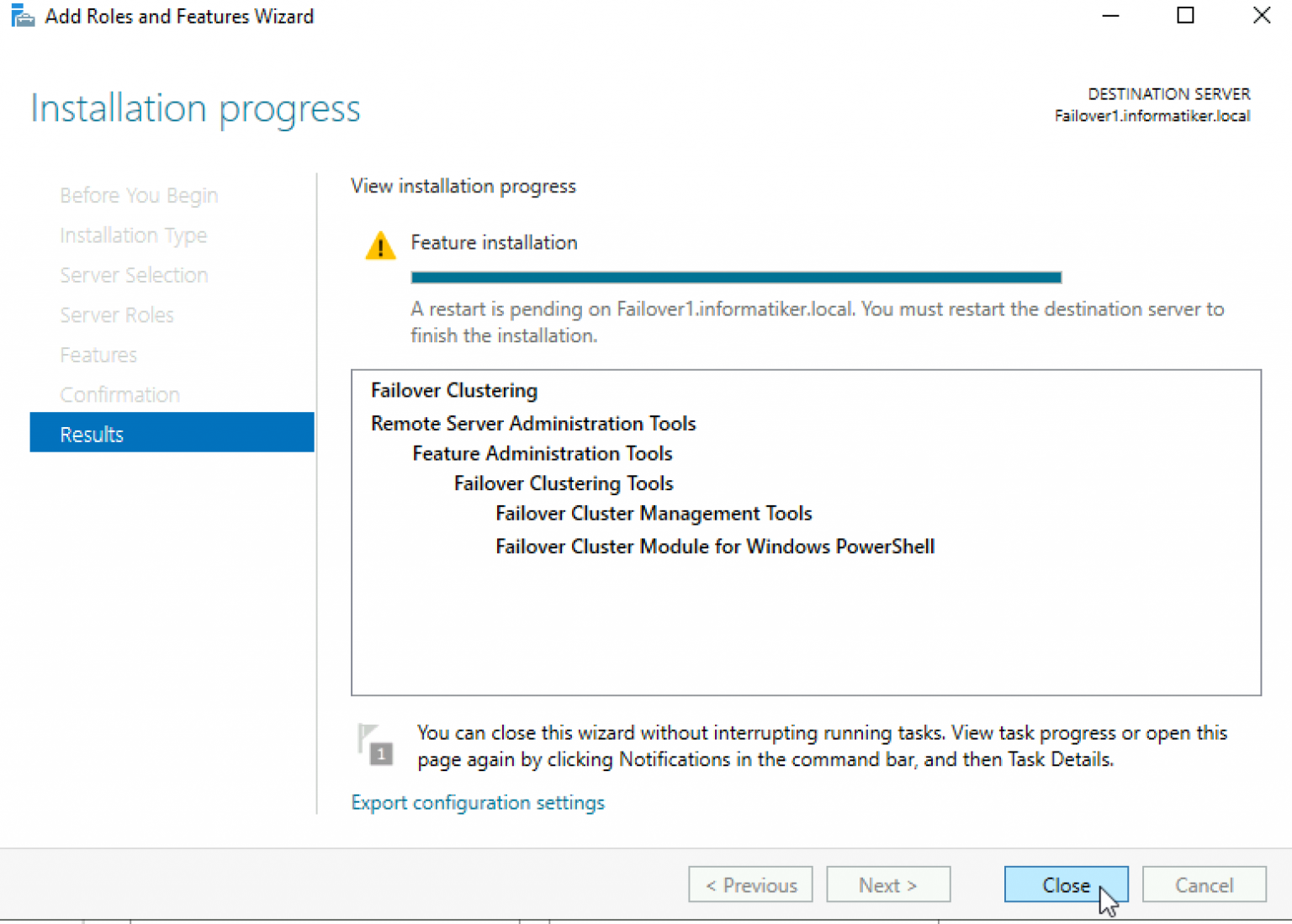 Create Failover Cluster in Windows Server 2019 | IT Blog
