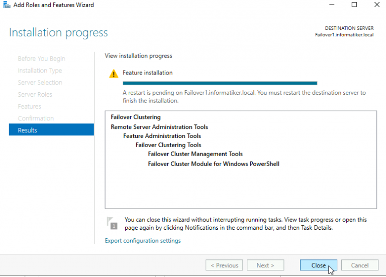 Create Failover Cluster in Windows Server 2019 | IT Blog