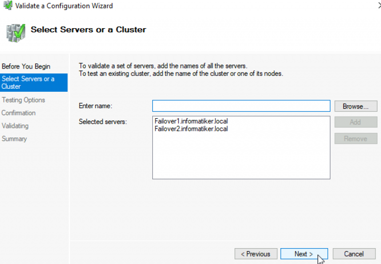 Create Failover Cluster in Windows Server 2019 | IT Blog