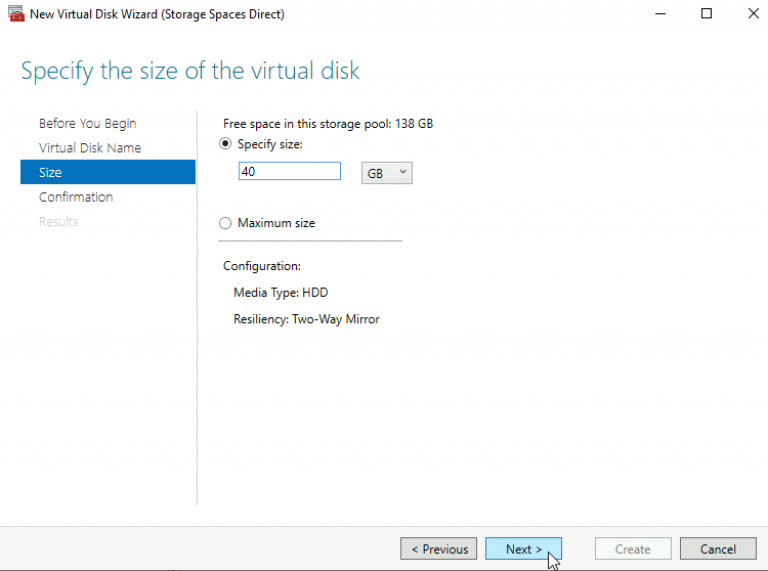 Create two node Storage Spaces Direct (S2D) in Hyper-V | IT Blog