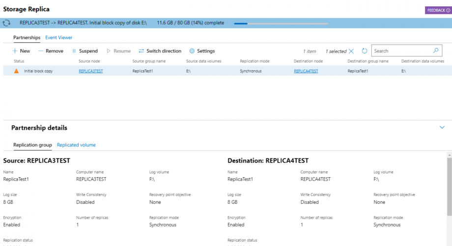How to create Server to Server Storage Replica | IT Blog