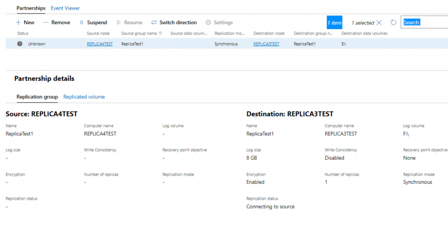 How to create Server to Server Storage Replica | IT Blog