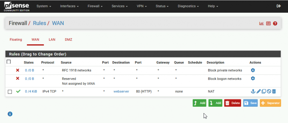 How to setup DMZ on pFSense | IT Blog