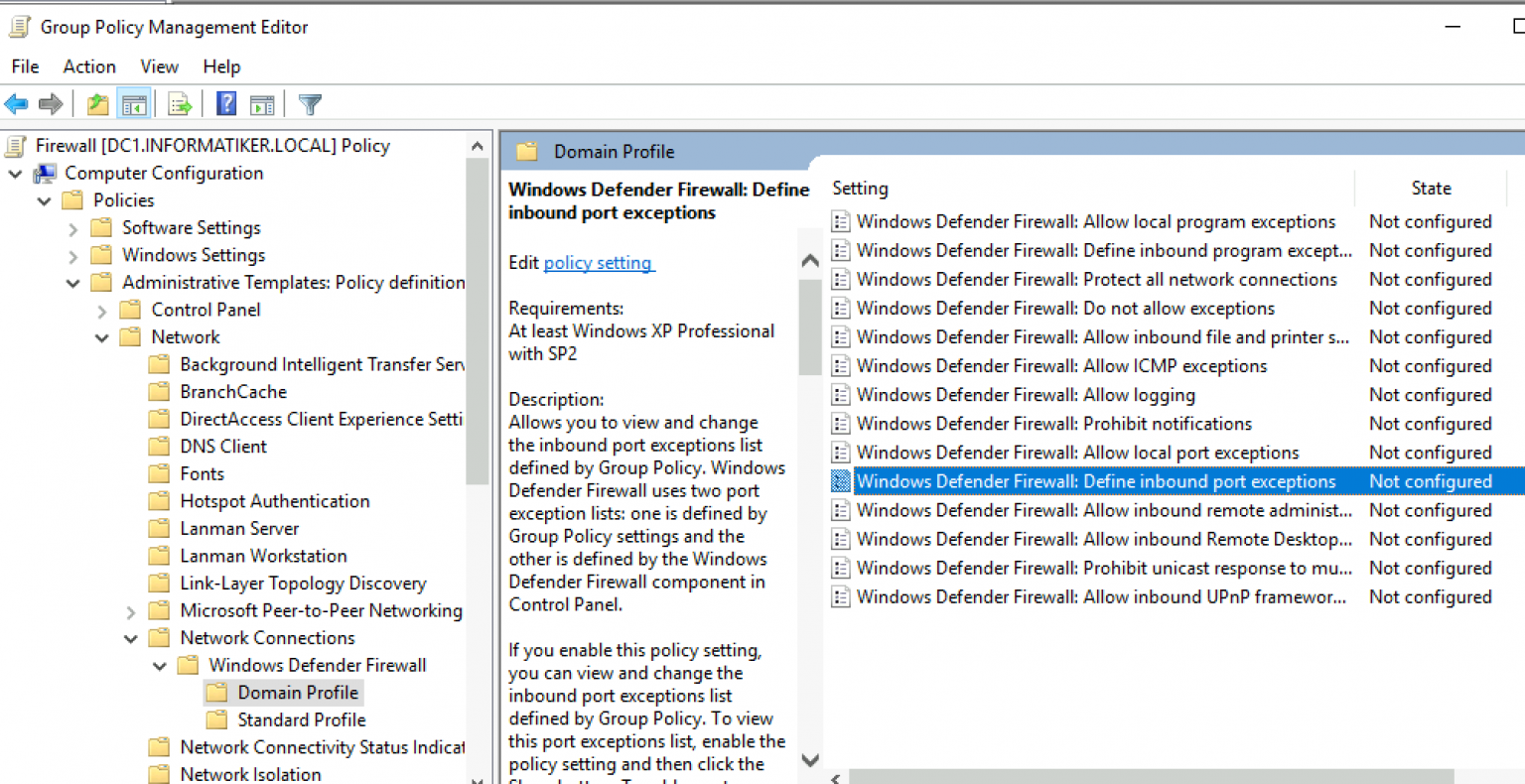 Create Firewall Rules with Active Directory GPO | IT Blog Create Firewall Rules with Active Directory GPO | IT Blog