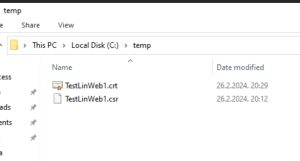 Implementing Two-Tier PKI – issuing Web Server certificate for Windows and Linux Web servers ...