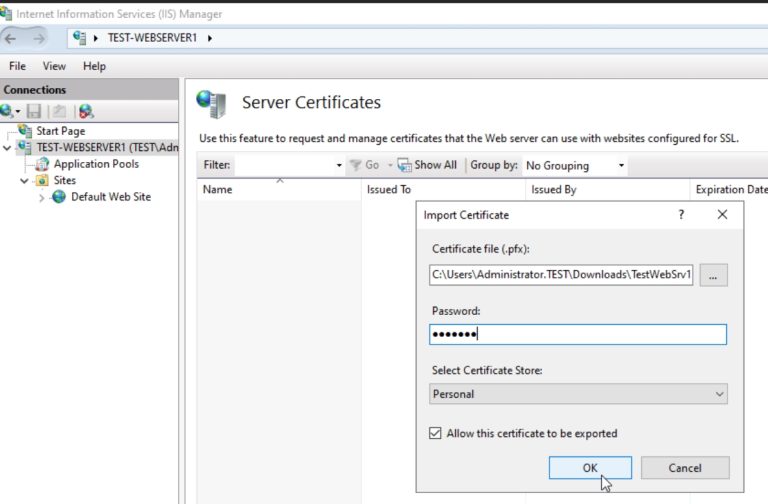 Implementing Two-Tier PKI – issuing Web Server certificate for Windows and Linux Web servers ...