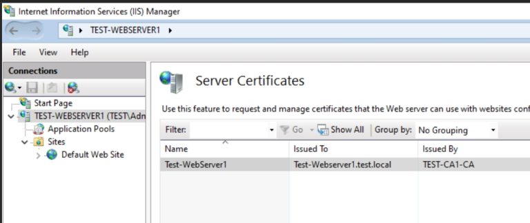 Implementing Two-Tier PKI – issuing Web Server certificate for Windows and Linux Web servers ...