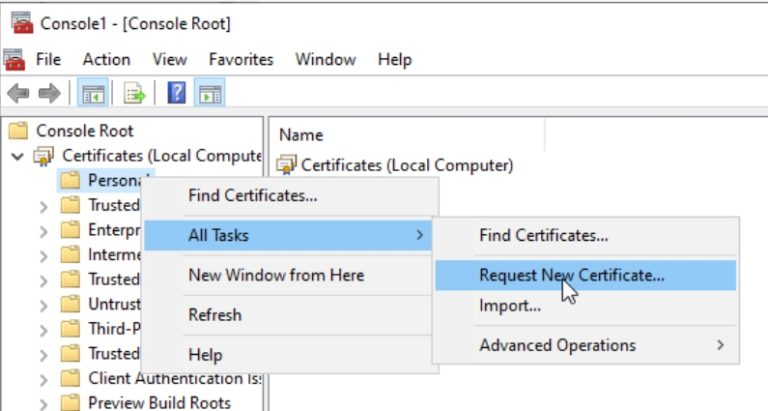 Implementing Two-Tier PKI – issuing Web Server certificate for Windows and Linux Web servers ...
