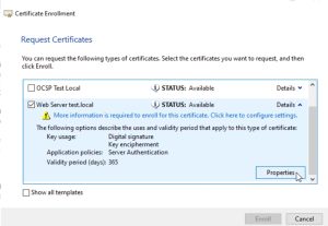 Implementing Two-Tier PKI – issuing Web Server certificate for Windows and Linux Web servers ...