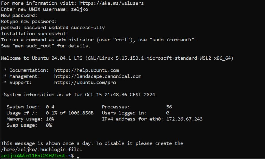 Configuring fresh Windows 11 installation – Installing Linux / WSL ...