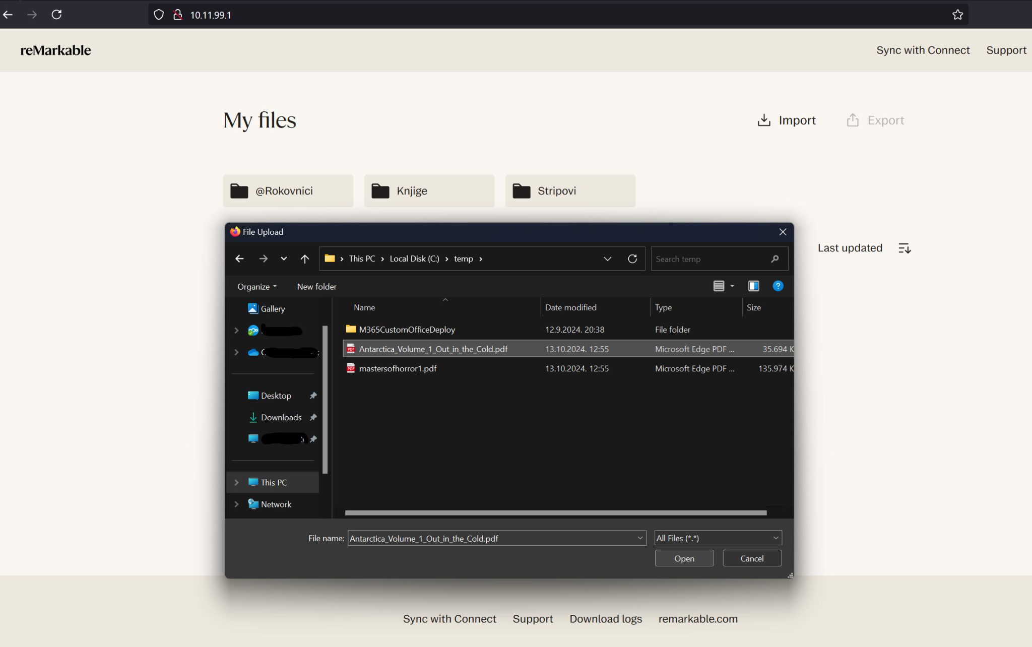 How to transfer files to reMarkable Paper Pro (without cloud) | IT Blog